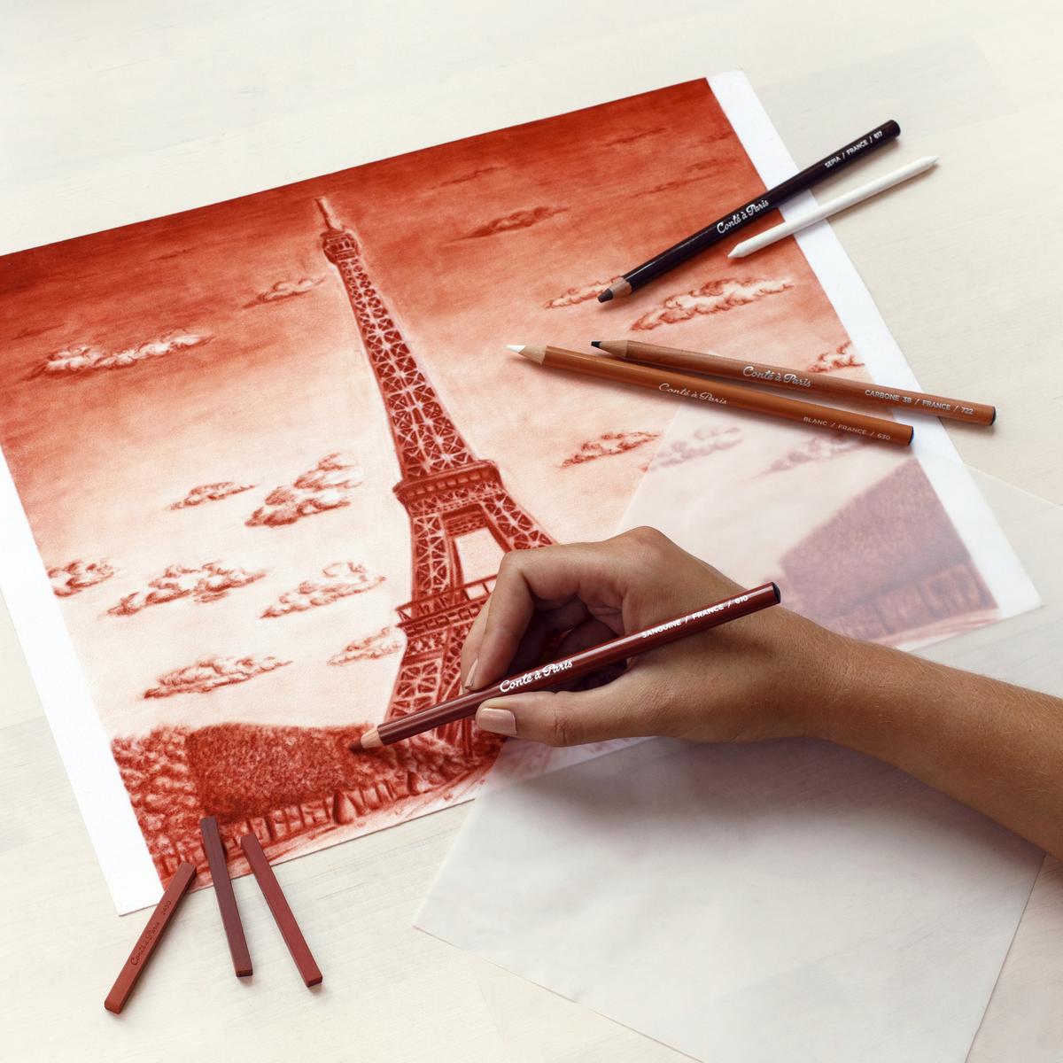 6 Crayons Esquisse Assortis – Conté à Paris